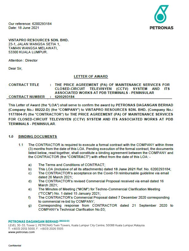 Security Surveillance System -CCTV - Vistapro Resources Sdn Bhd